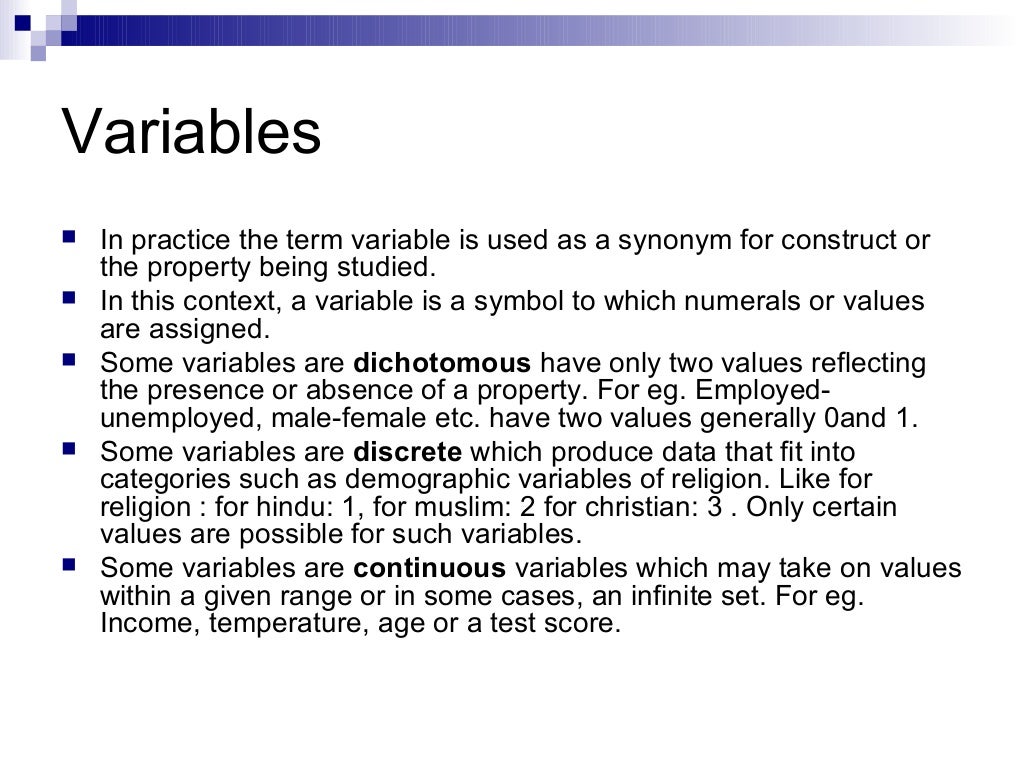 Construct And Variables In Research Methodology Construct And Variables In Research Methodology