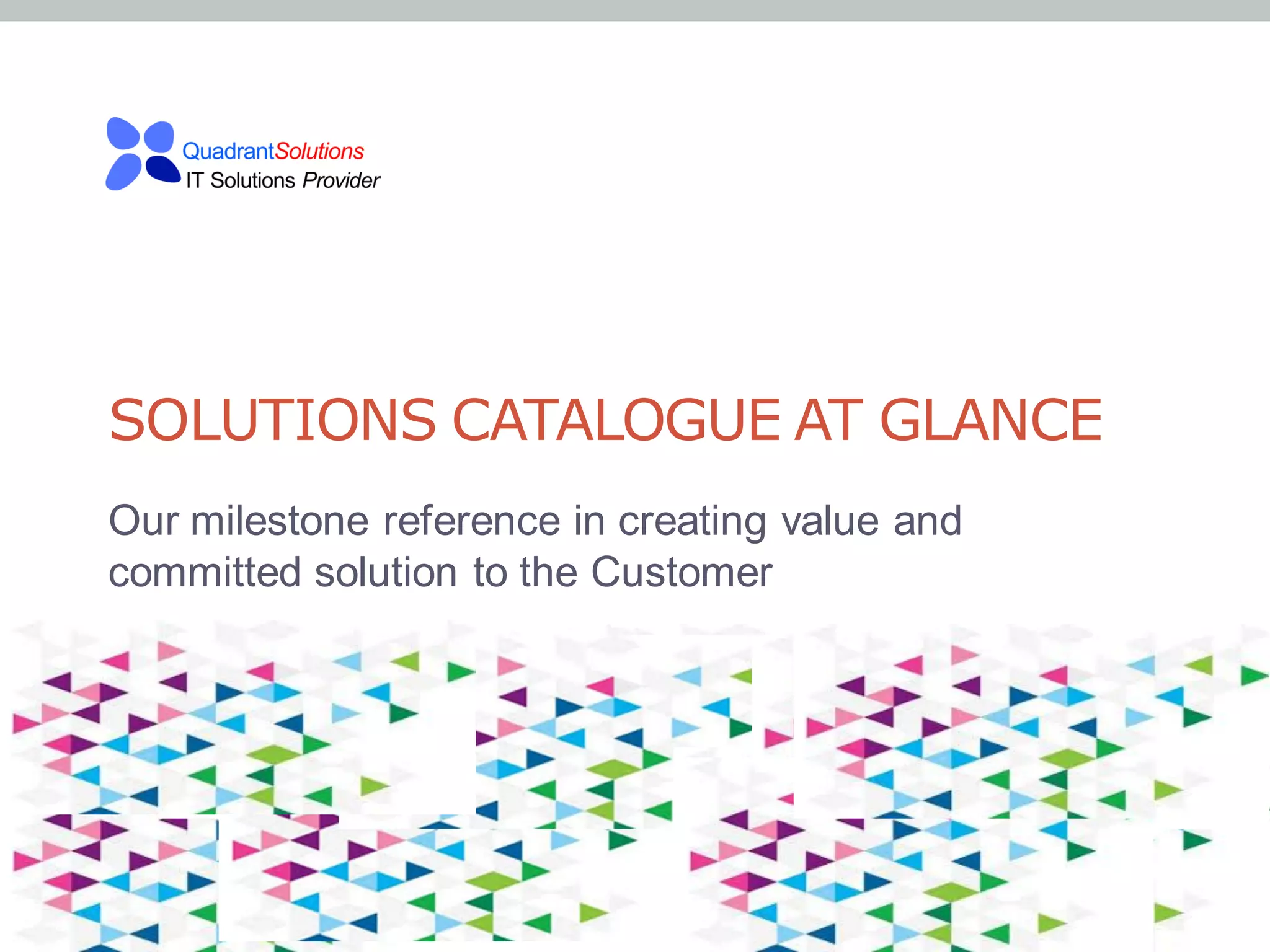 Product Catalogue at Glance | PDF