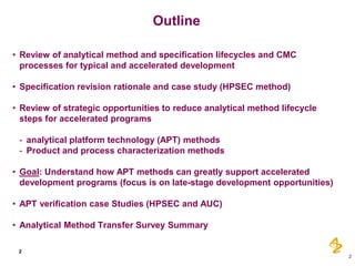 FDA (invited) Presentation - Specifications and Analytical Method ...