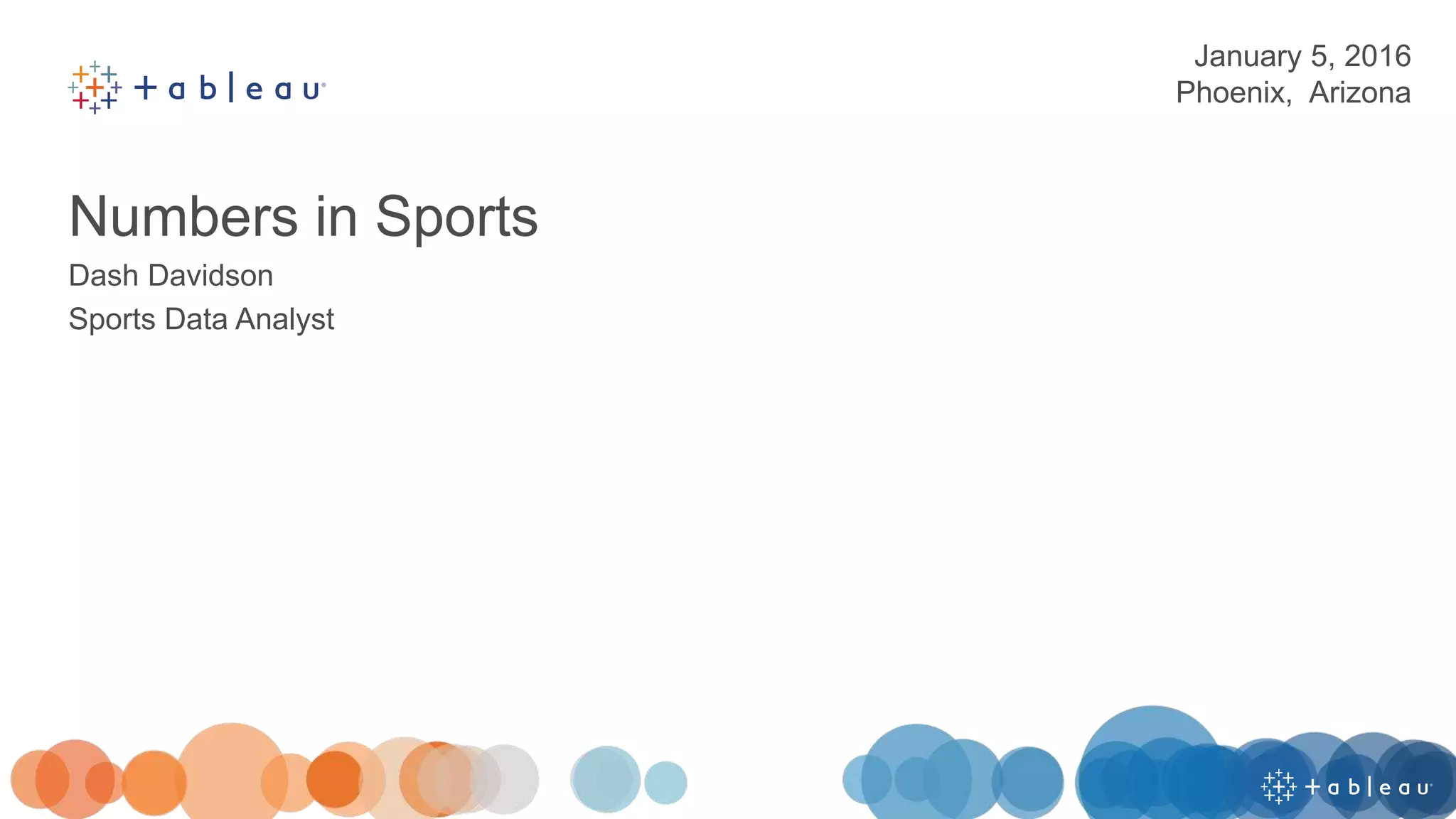 “The Numbers in Sports” by Dash Davidson | PPT
