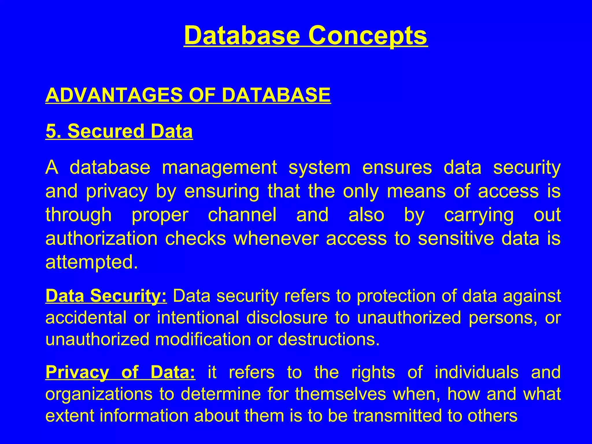 11 Database Concepts | PPT