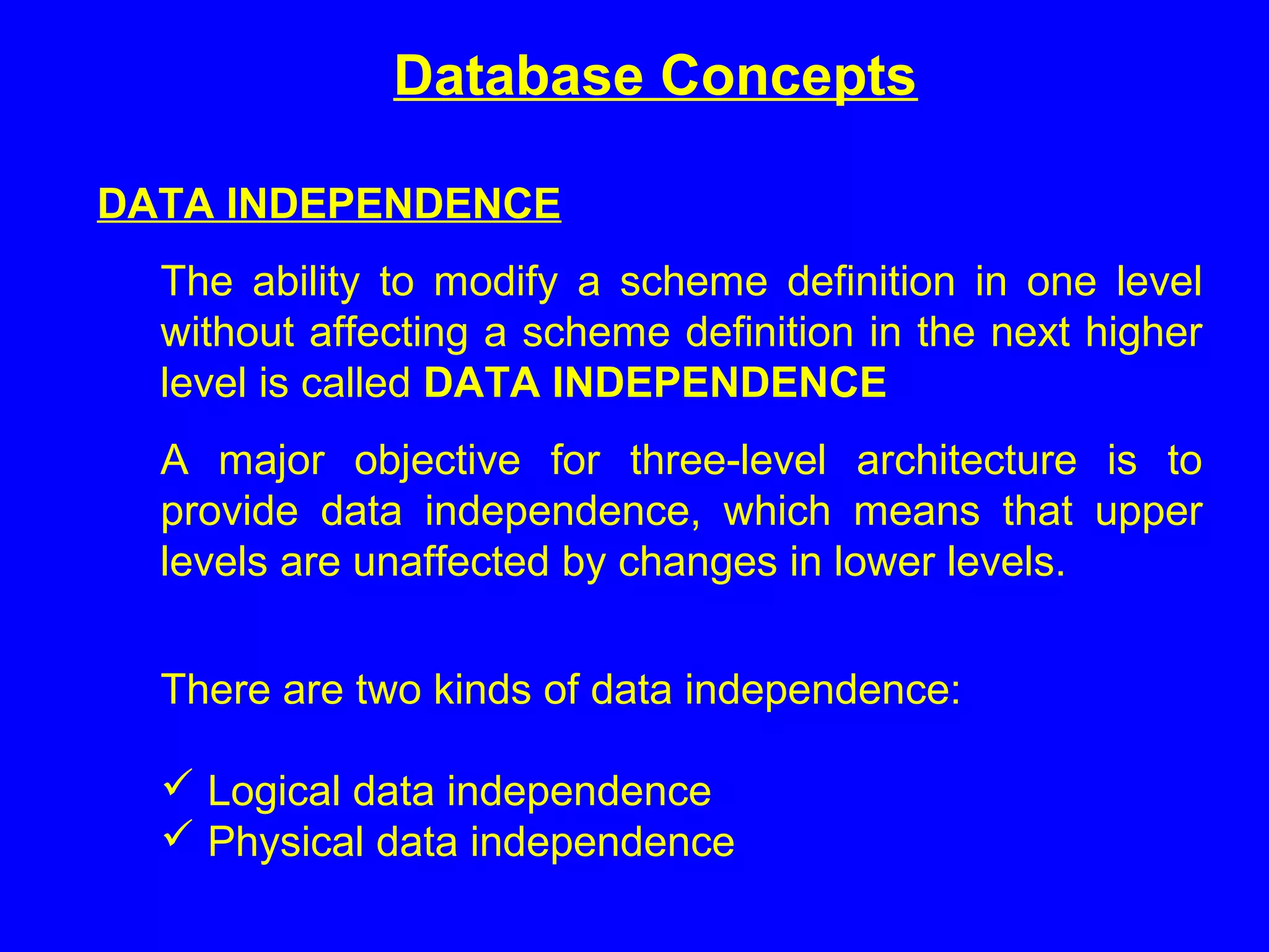 11 Database Concepts | PPT | Databases | Computer Software and Applications