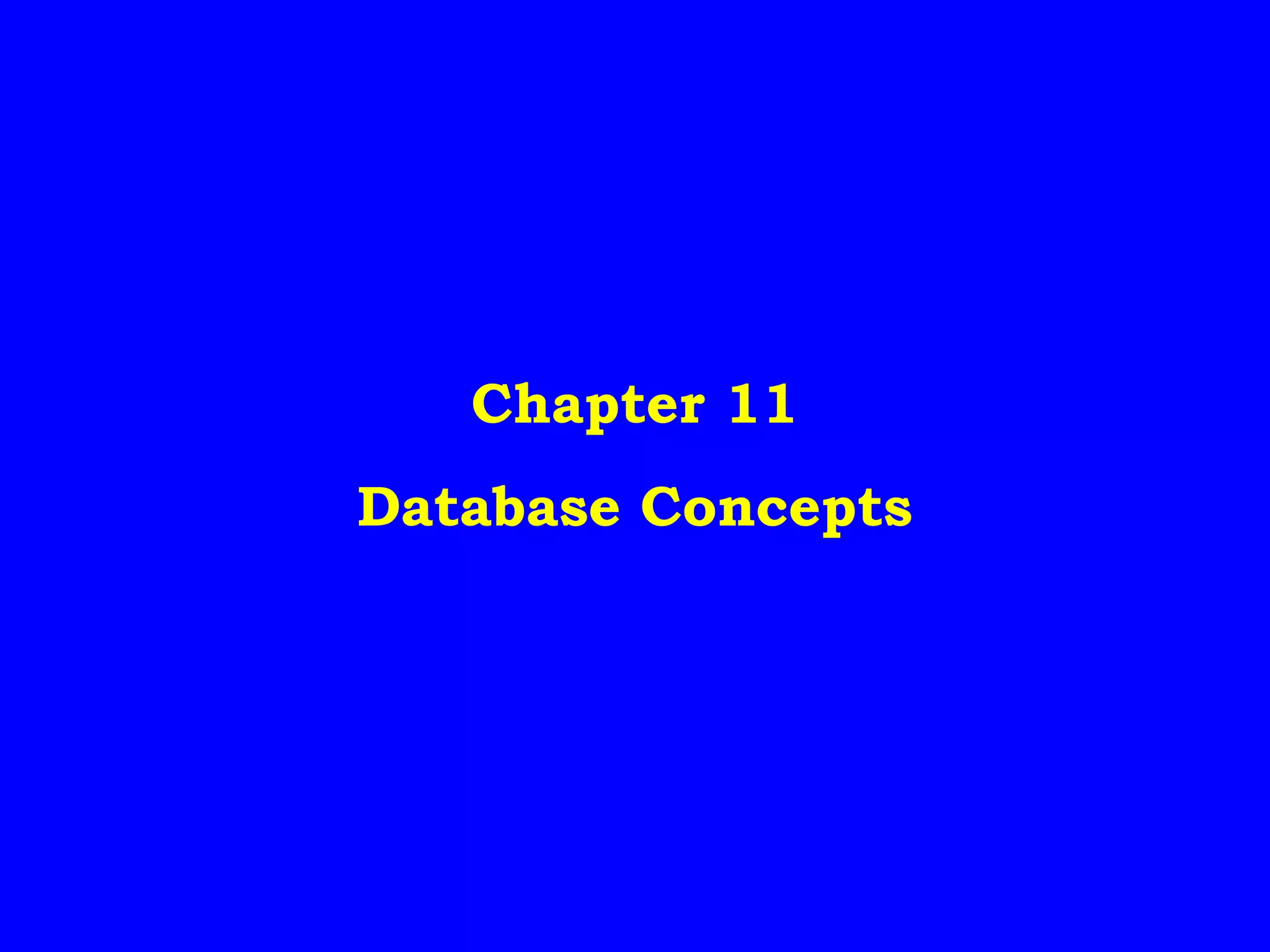 11 Database Concepts | PPT