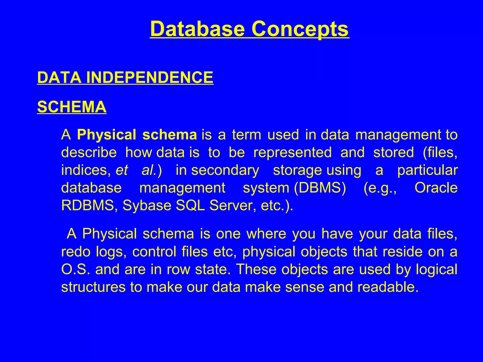 11 Database Concepts | PPT