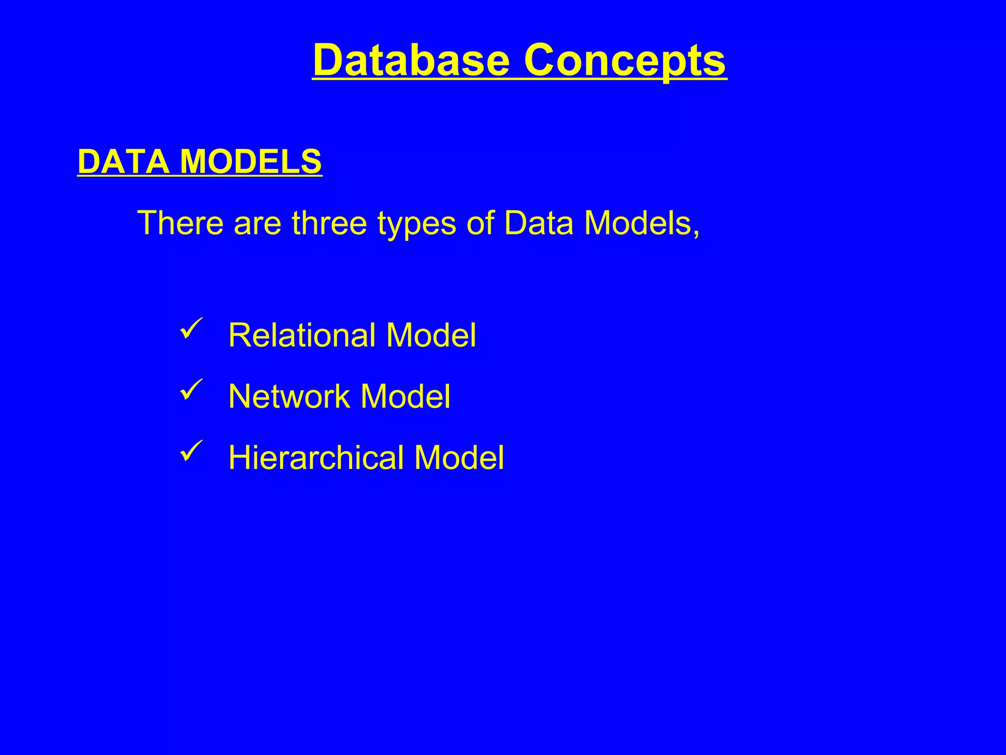 11 Database Concepts | PPT