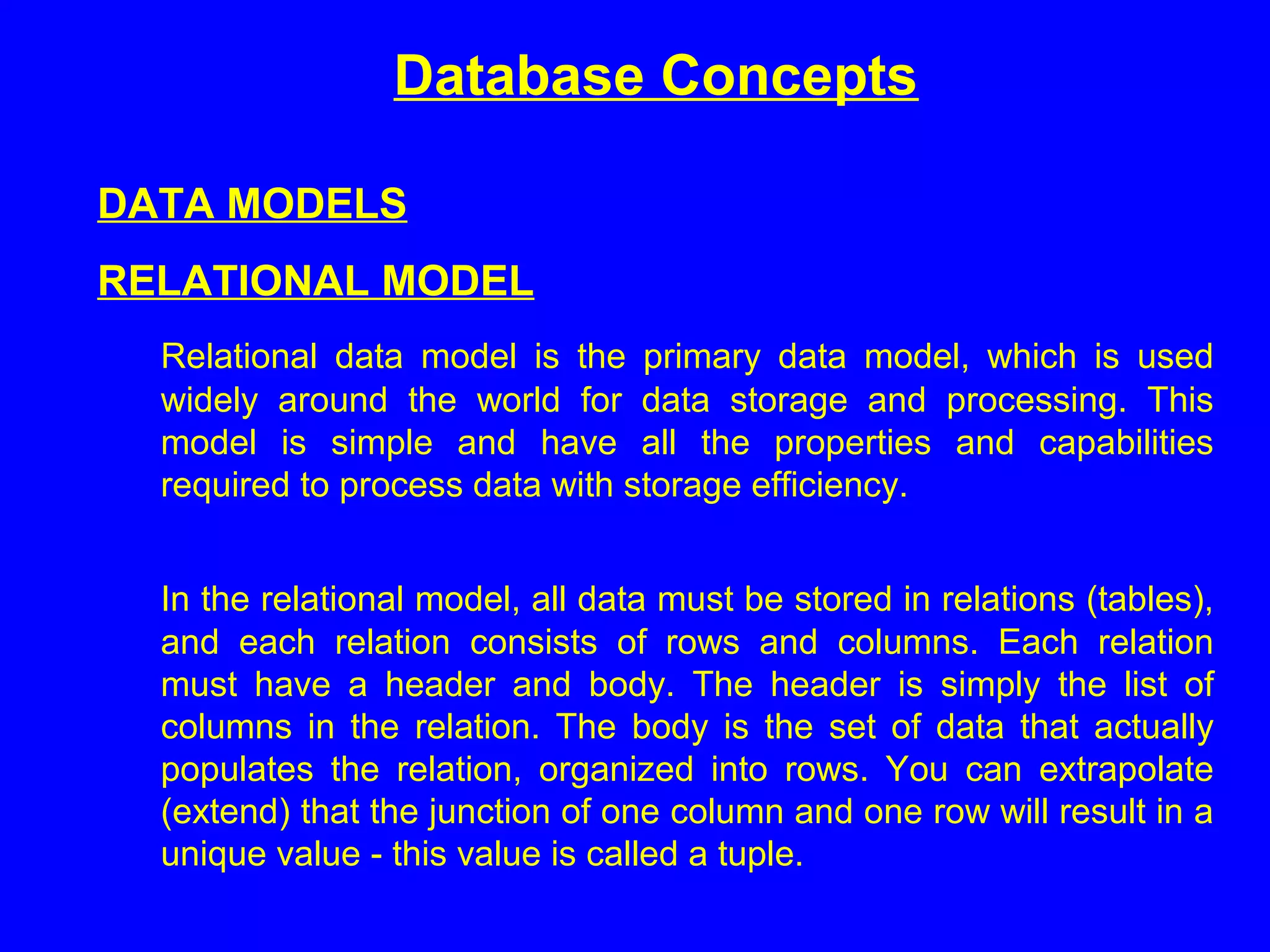 11 Database Concepts | PPT