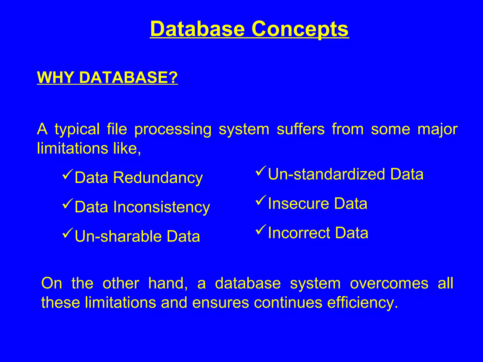 11 Database Concepts | PPT