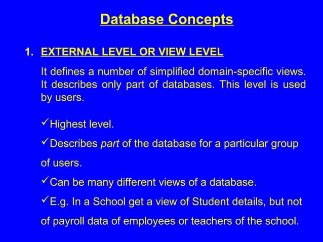 11 Database Concepts | PPT | Databases | Computer Software and Applications