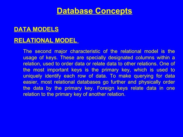 11 Database Concepts | PPT | Databases | Computer Software and Applications