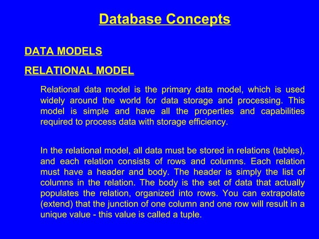 11 Database Concepts | PPT