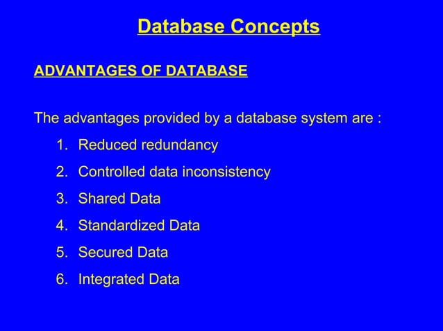 11 Database Concepts Ppt
