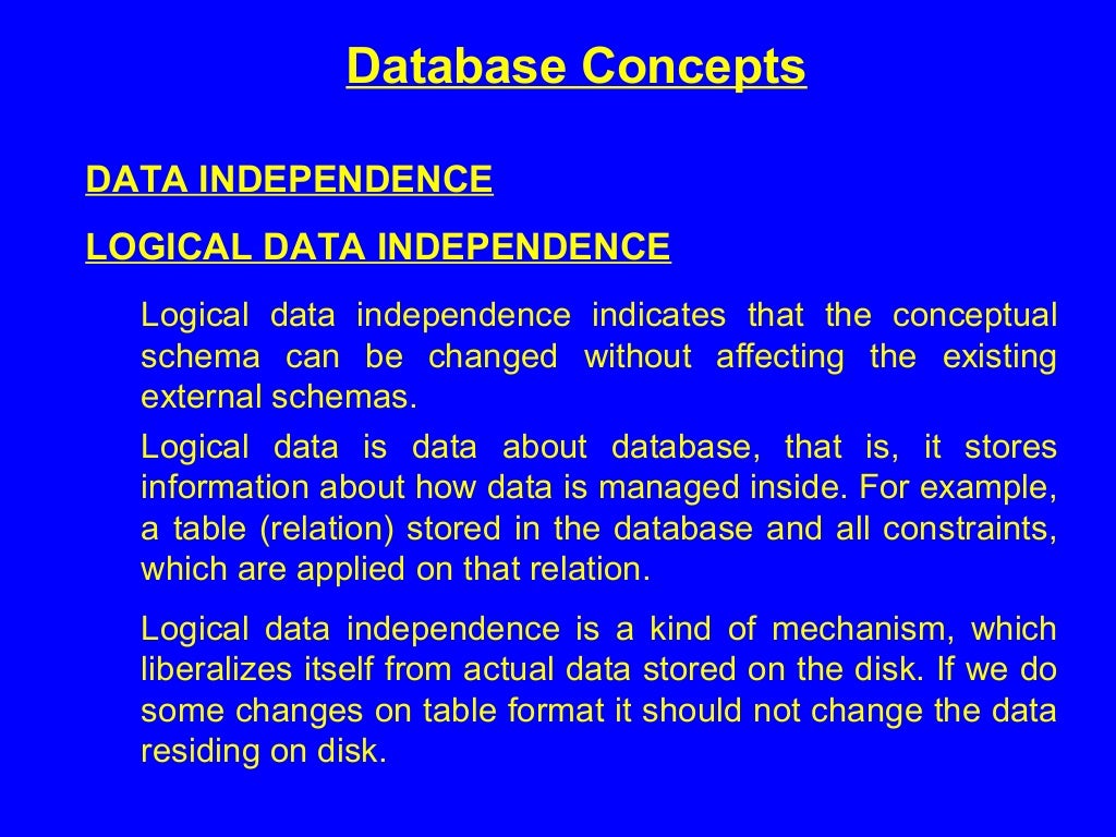 11 Database Concepts