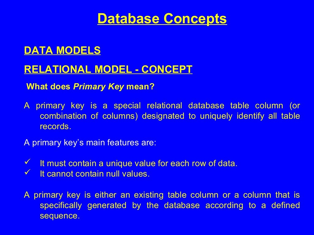 11 Database Concepts