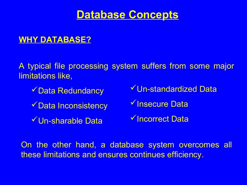 11 Database Concepts
