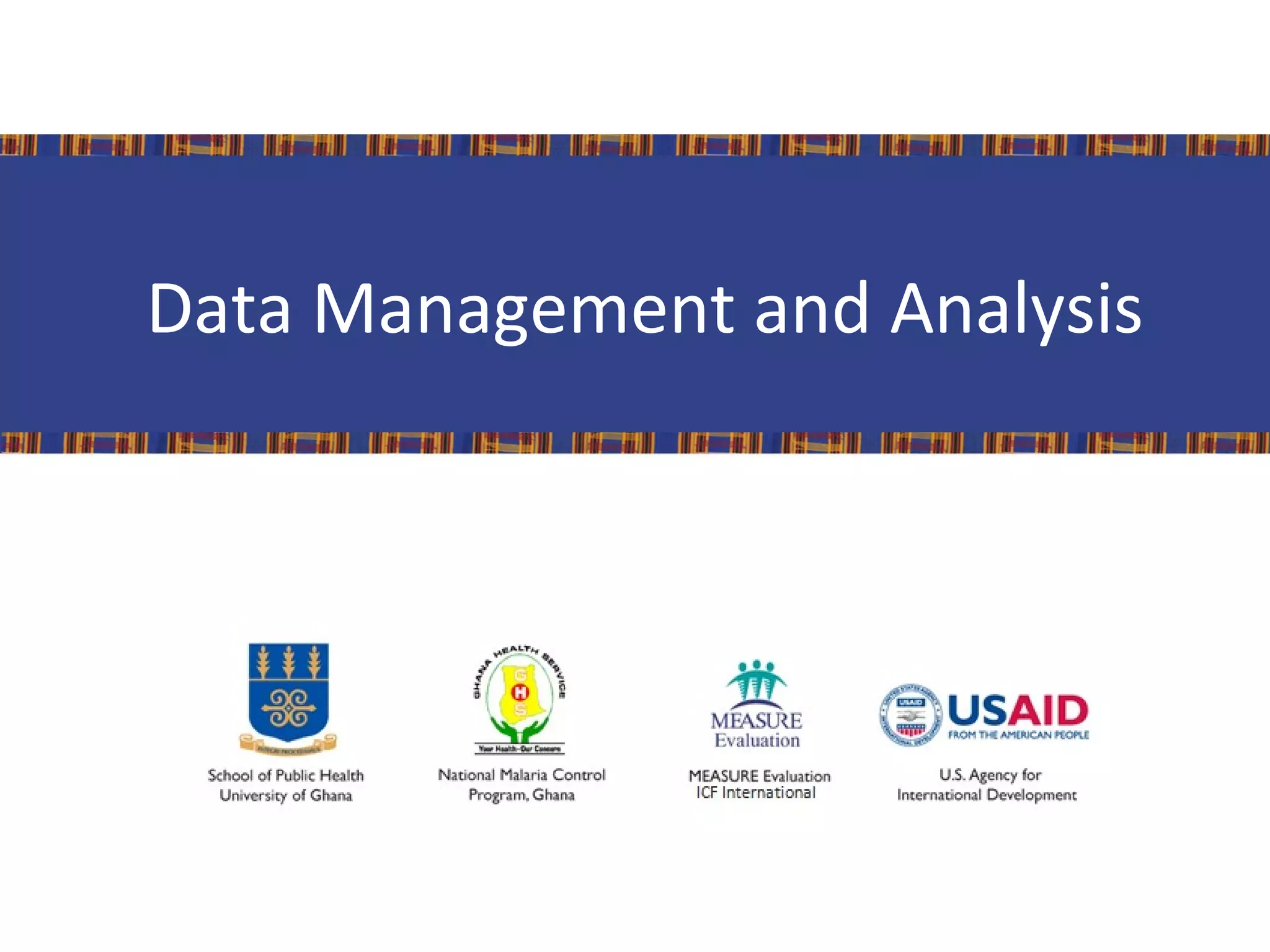 data management and analysis | PPT