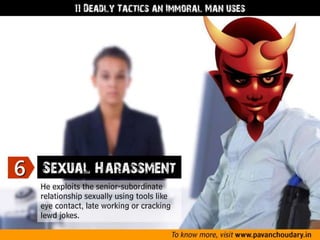 11 deadly tactics an immoral man uses | PPT