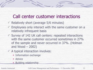 Call center Management | PPT