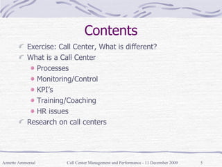 Call center Management | PPT