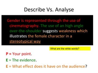 11 describe vs analyse | PPT