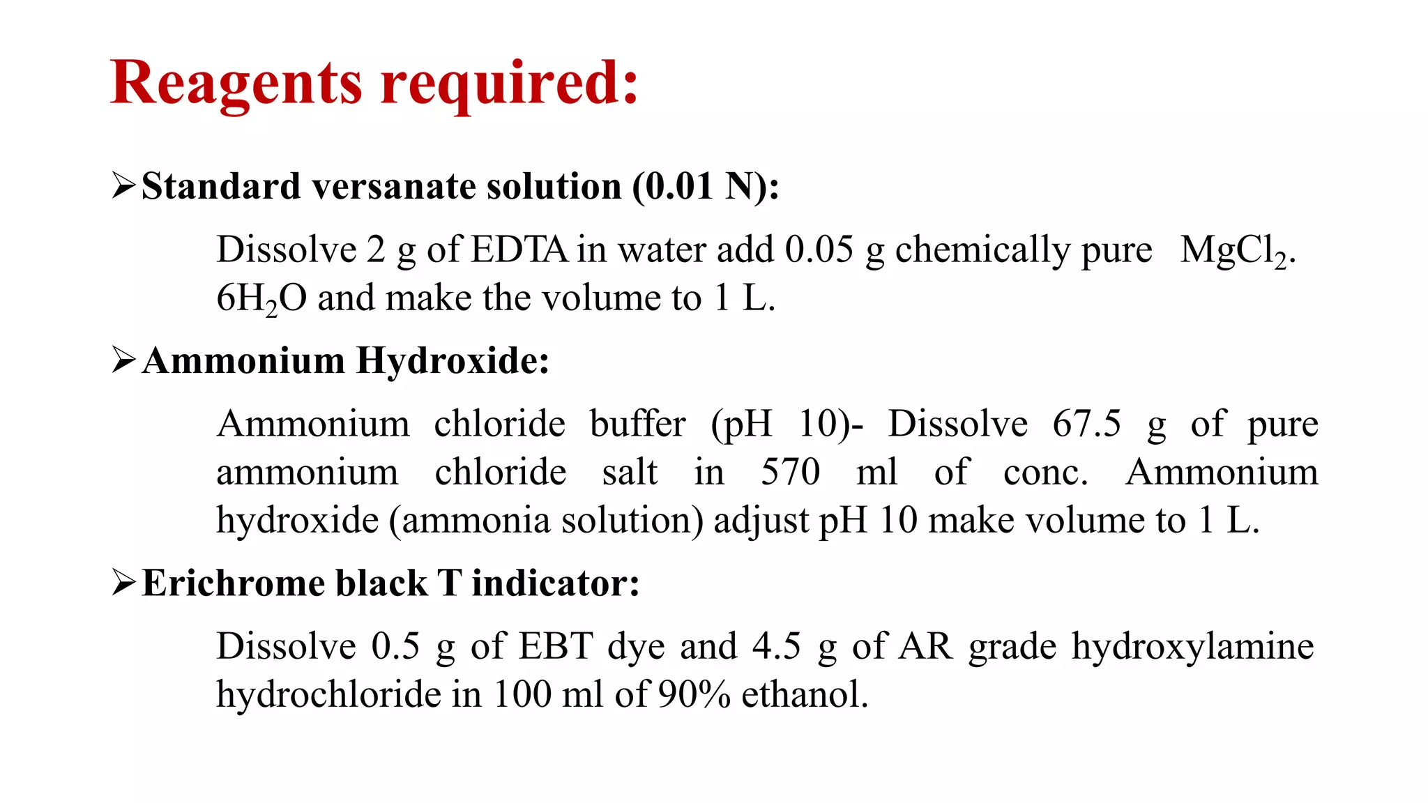 Determination of calcium and magnecium in water sample | PDF