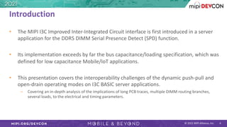 MIPI DevCon 2021: MIPI I3C Signal Integrity Challenges on DDR5-based ...