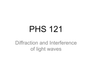 11 Diffraction and Interference of light waves.pdf