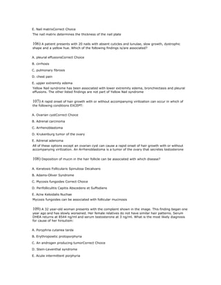 ETAS_MCQ_11 disorder of hair and nails | DOC