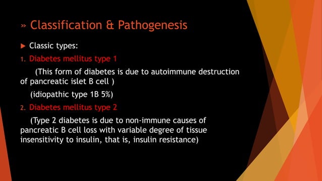 Diabetes Mellitus type 1 Khalid Sadat.pptx | Diabetes | Diseases and ...
