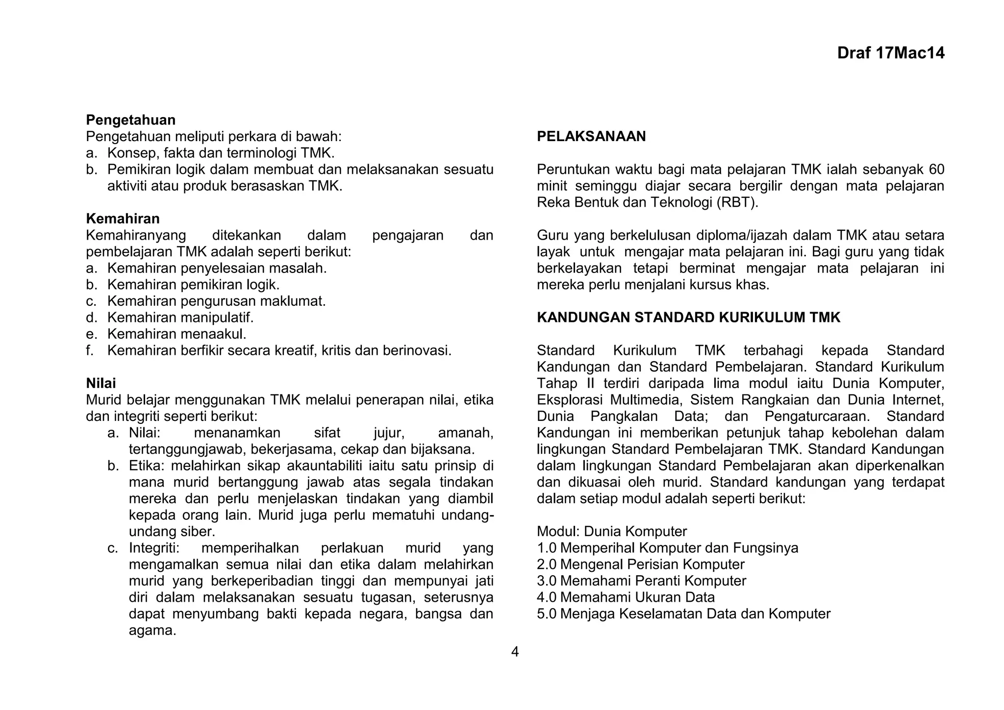 11 dokumen standard teknologi maklumat dan komunikasi tahun 5 (terbaharu) | PDF