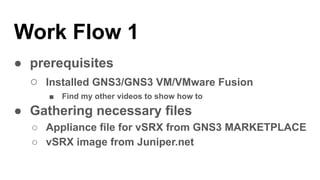 Create the first Juniper vSRX router using GNS3 VM & VMware Fusion | PDF