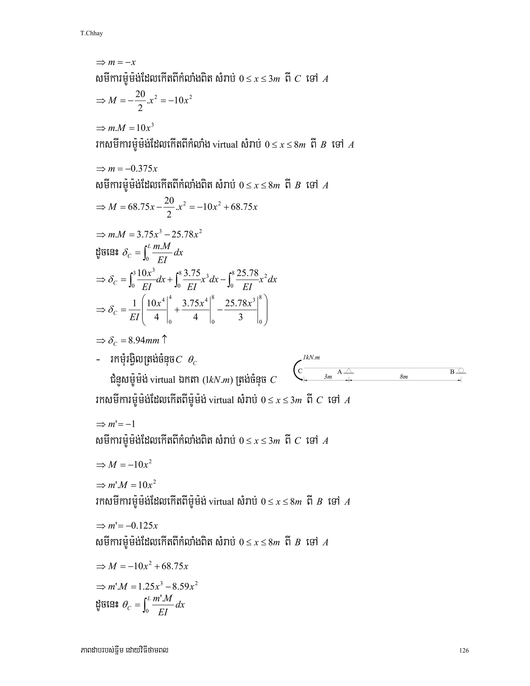11e.deflection of beam the energy methode10 | PDF