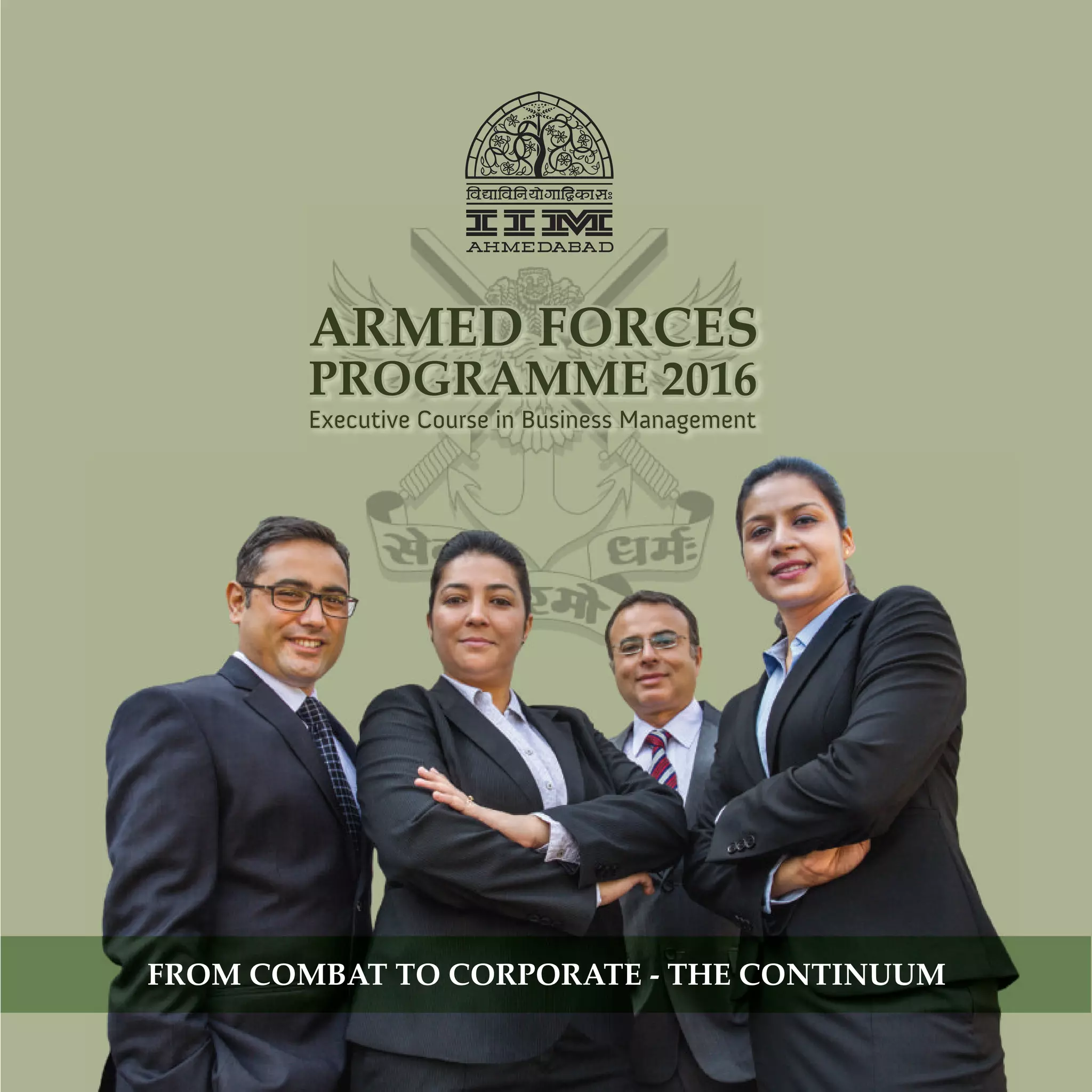 IIM Ahmedabad Armed forces Programme Brochure - 2016 | PDF