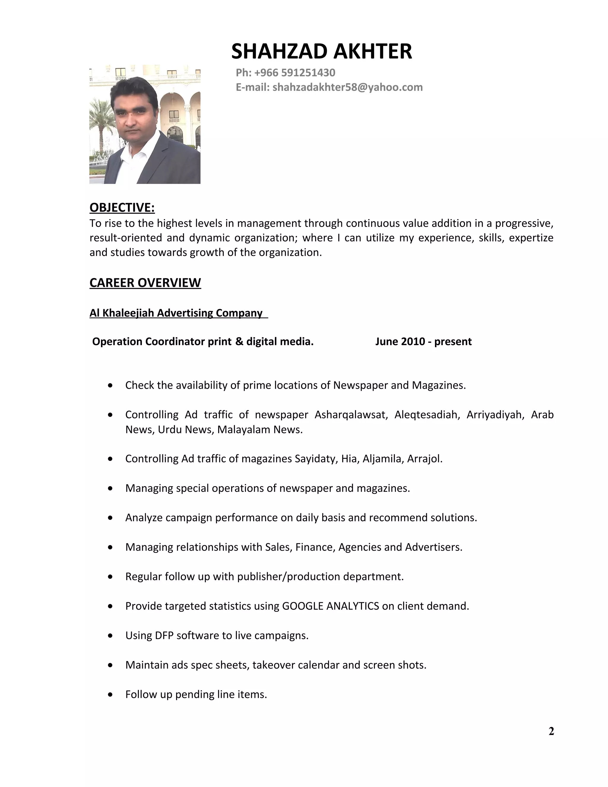 SHAHZAD AKHTAR CV | DOC