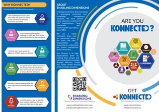 Konnected Brochure_V10 | PDF | Resume Writing and Advice | Job Search