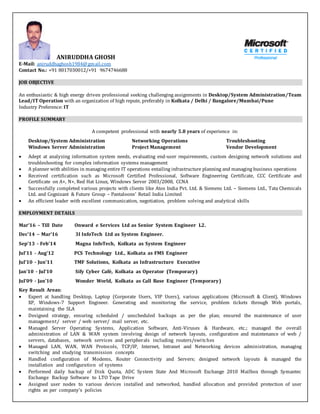 Resume - Aniruddha Ghosh | DOCX