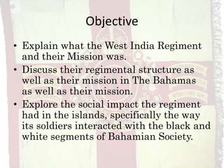 The British West India Regiment in The Bahamas PP | PPTX