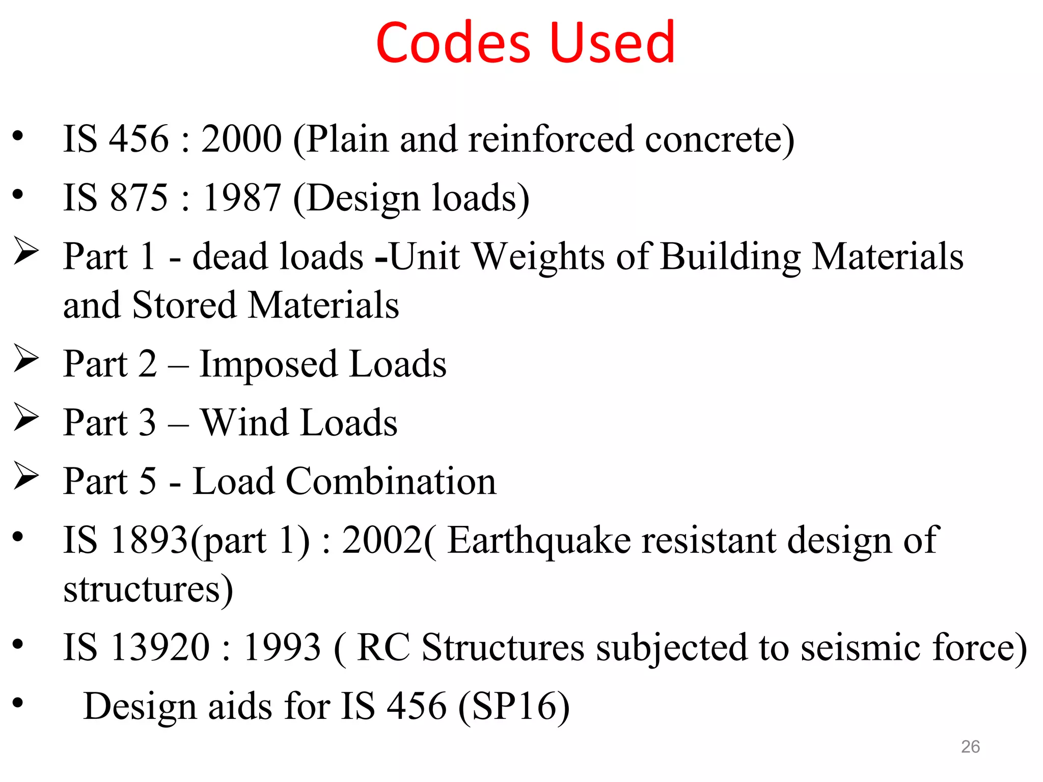 Analysis and design of building | PPT