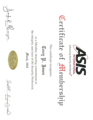 Membership - ASIS | PDF