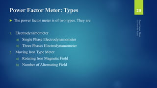 Electronic Measurement - Power Factor Meter | PPT
