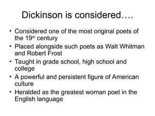 11_Emily_Dickinson.ppt Literature and media | PPT