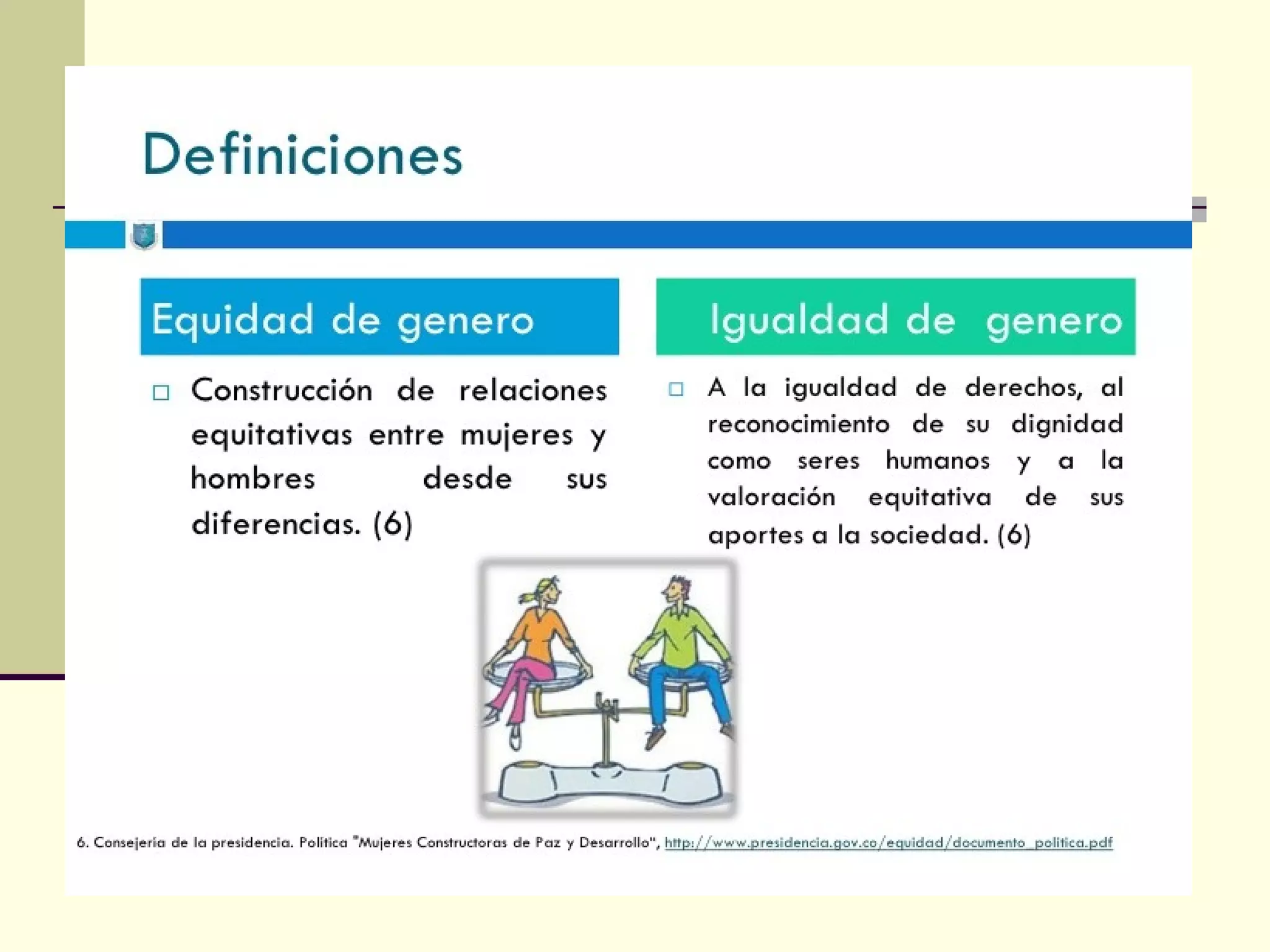 11° Equidad e Inequidad en roles de genero | PPT