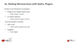 Building Lightweight Microservices With Redis & Hydra | PPT