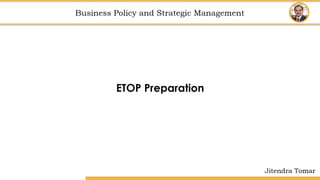 BPSM11. ETOP Analysis | PPT