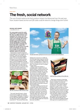Eurofruit magazine January 2011 - the fresh, social network | PDF