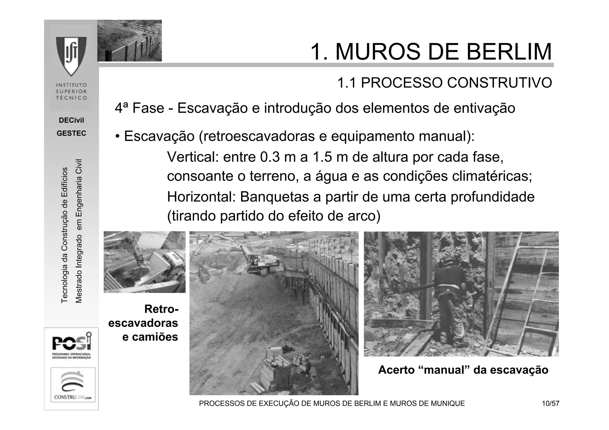 11 Execução de muros de Berlim e muros de Munique - 14ª e 15ª aulas ...