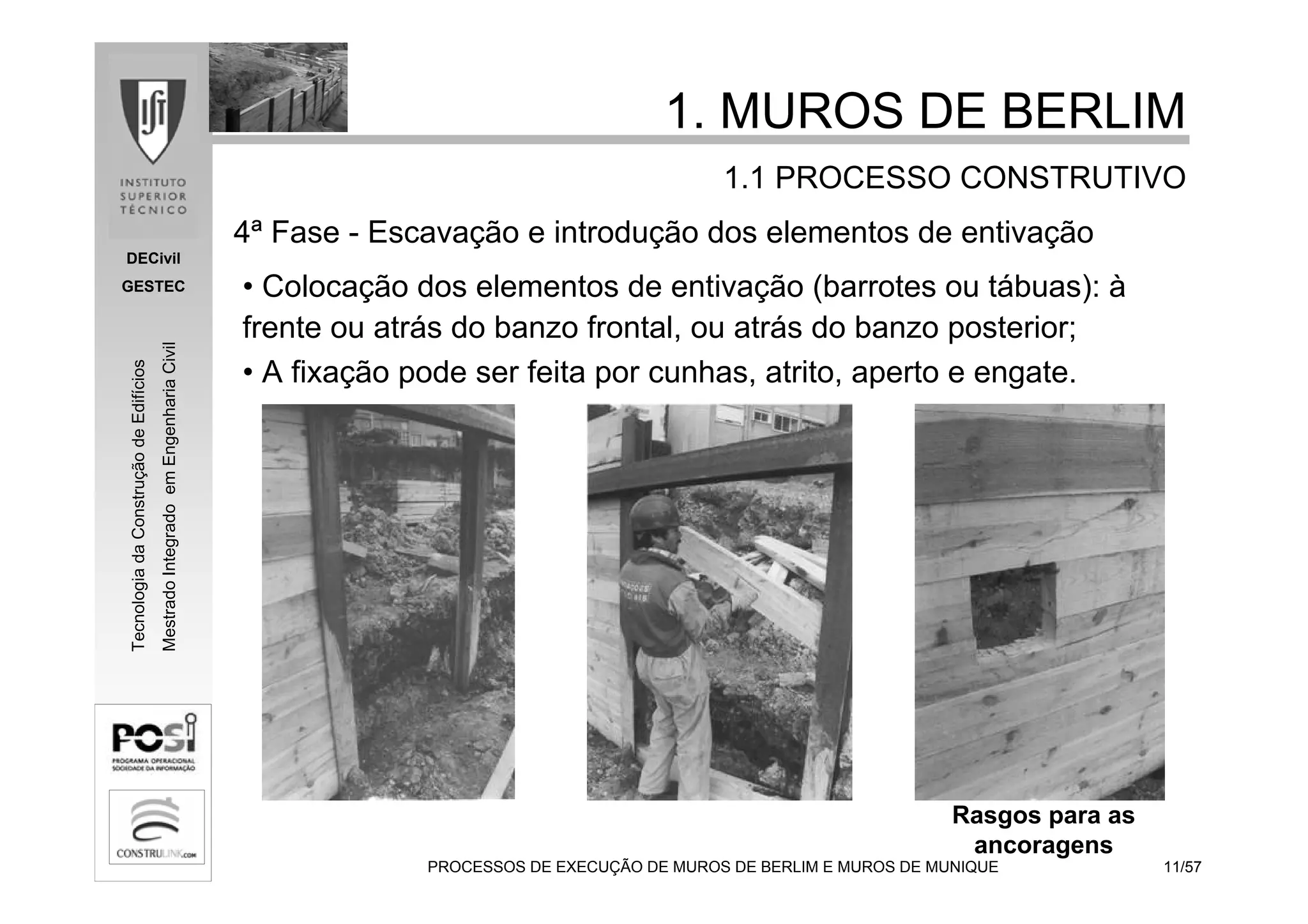 11 Execução de muros de Berlim e muros de Munique - 14ª e 15ª aulas ...