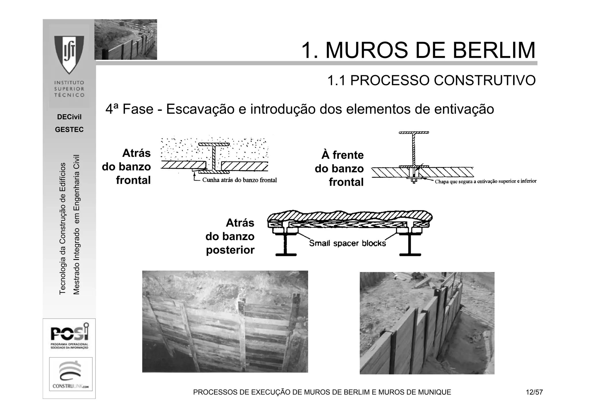 11 Execução de muros de Berlim e muros de Munique - 14ª e 15ª aulas ...