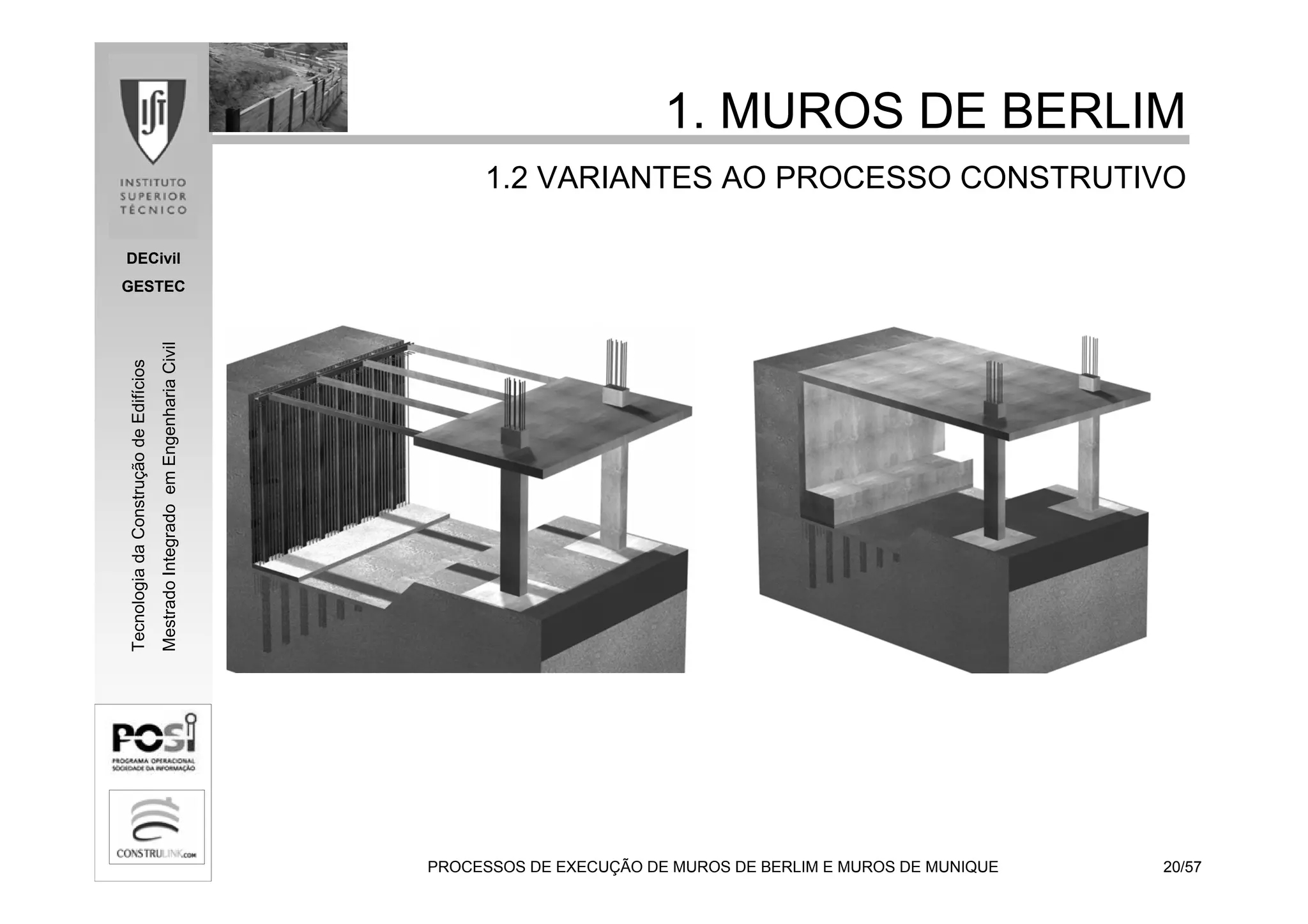 11 Execução de muros de Berlim e muros de Munique - 14ª e 15ª aulas ...