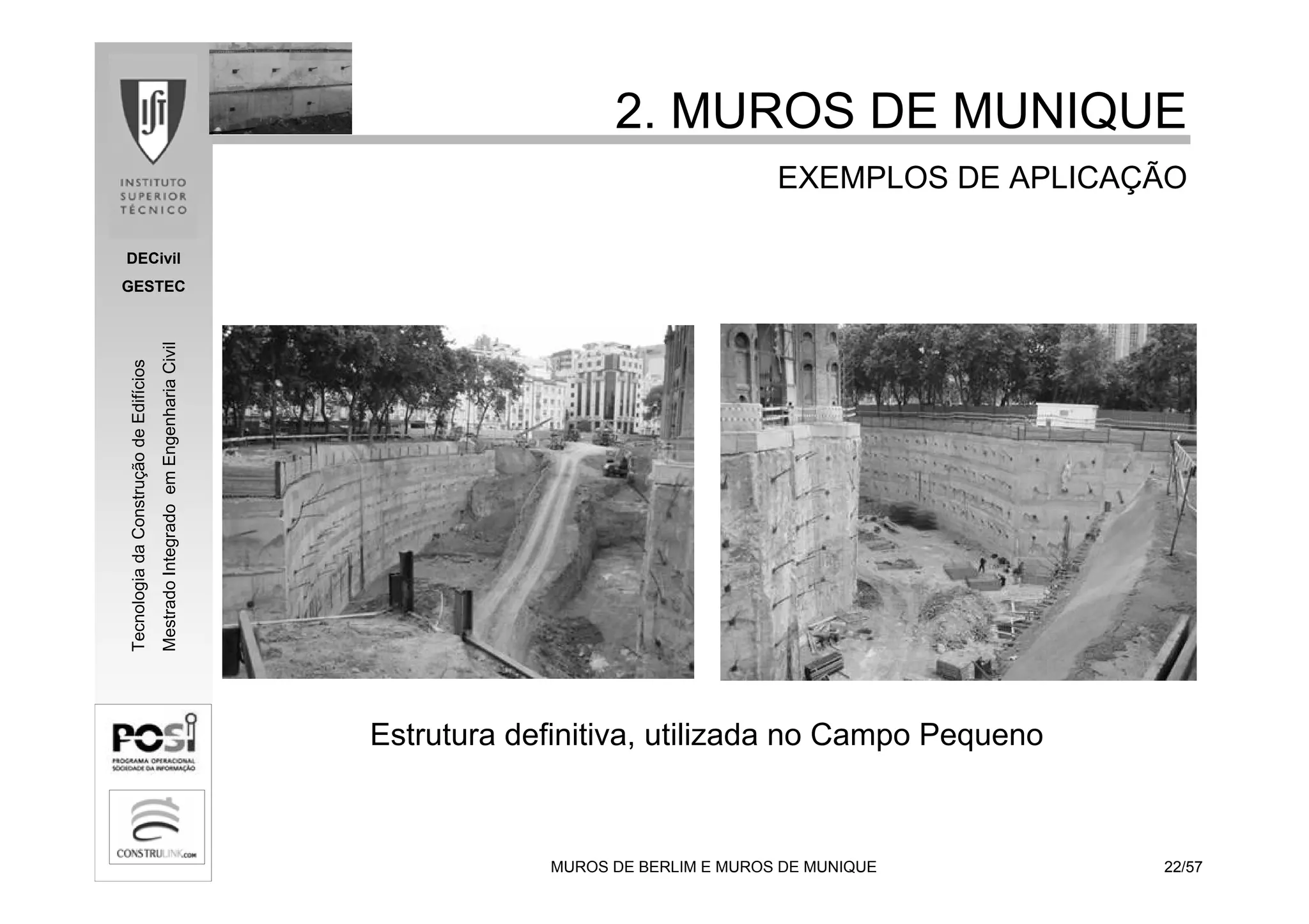 11 Execução de muros de Berlim e muros de Munique - 14ª e 15ª aulas ...