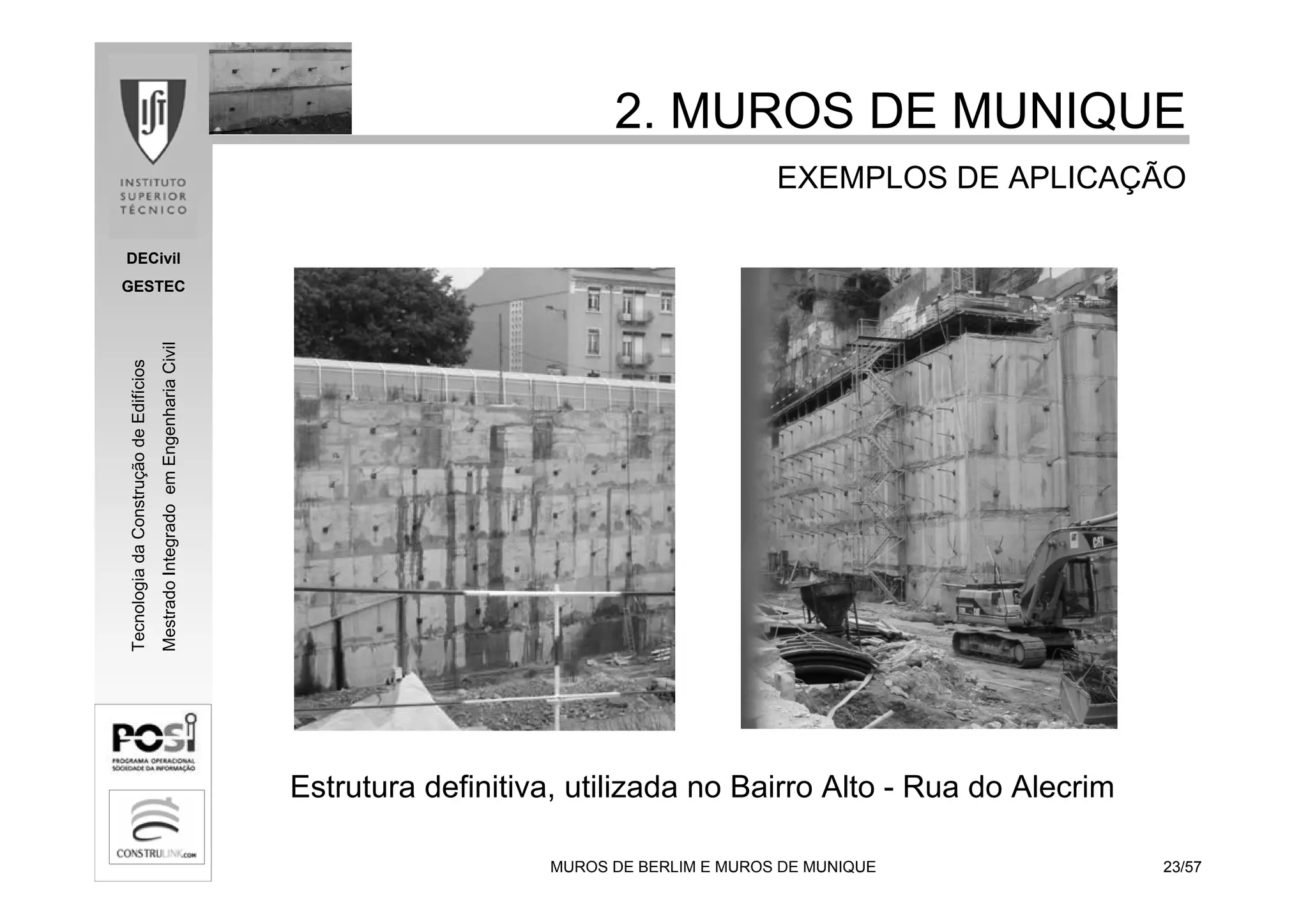 11 Execução de muros de Berlim e muros de Munique - 14ª e 15ª aulas ...